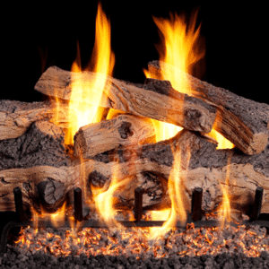 Burnt Split Oak - Encino Fireplace Shop