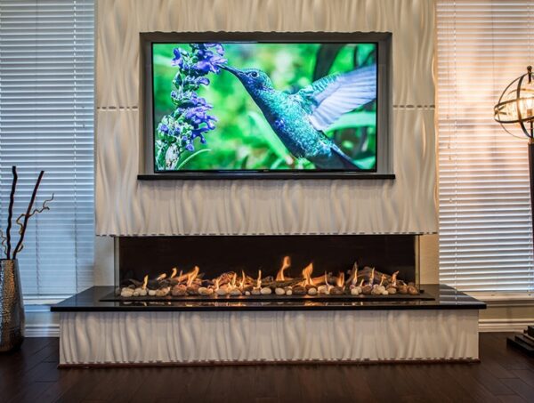 Double Corner Fireplace - Modern Fireplace