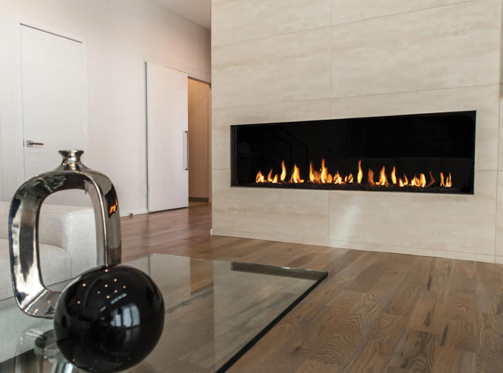 Front Facing Modern Fireplace - Encino Fireplace Shop