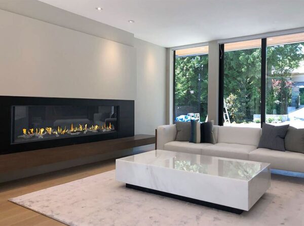 Front Facing Modern Fireplace - Encino Fireplace Shop
